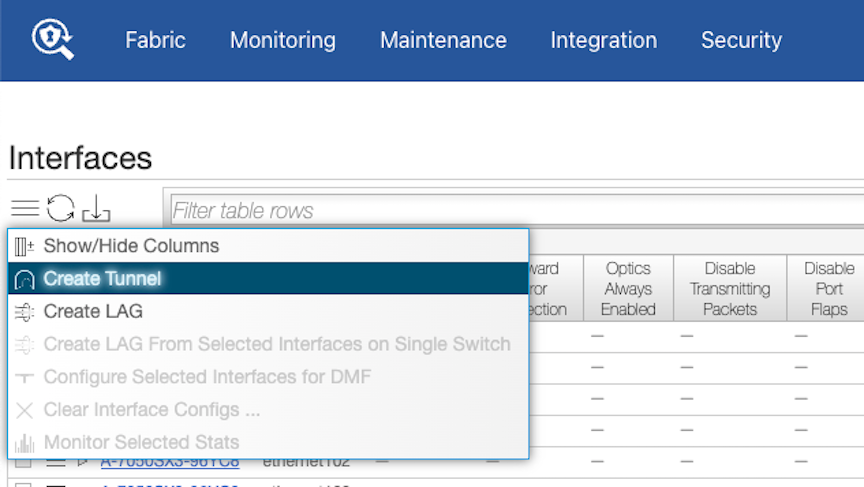 DMF User Guide - Tunneling Between Data Centers - Arista